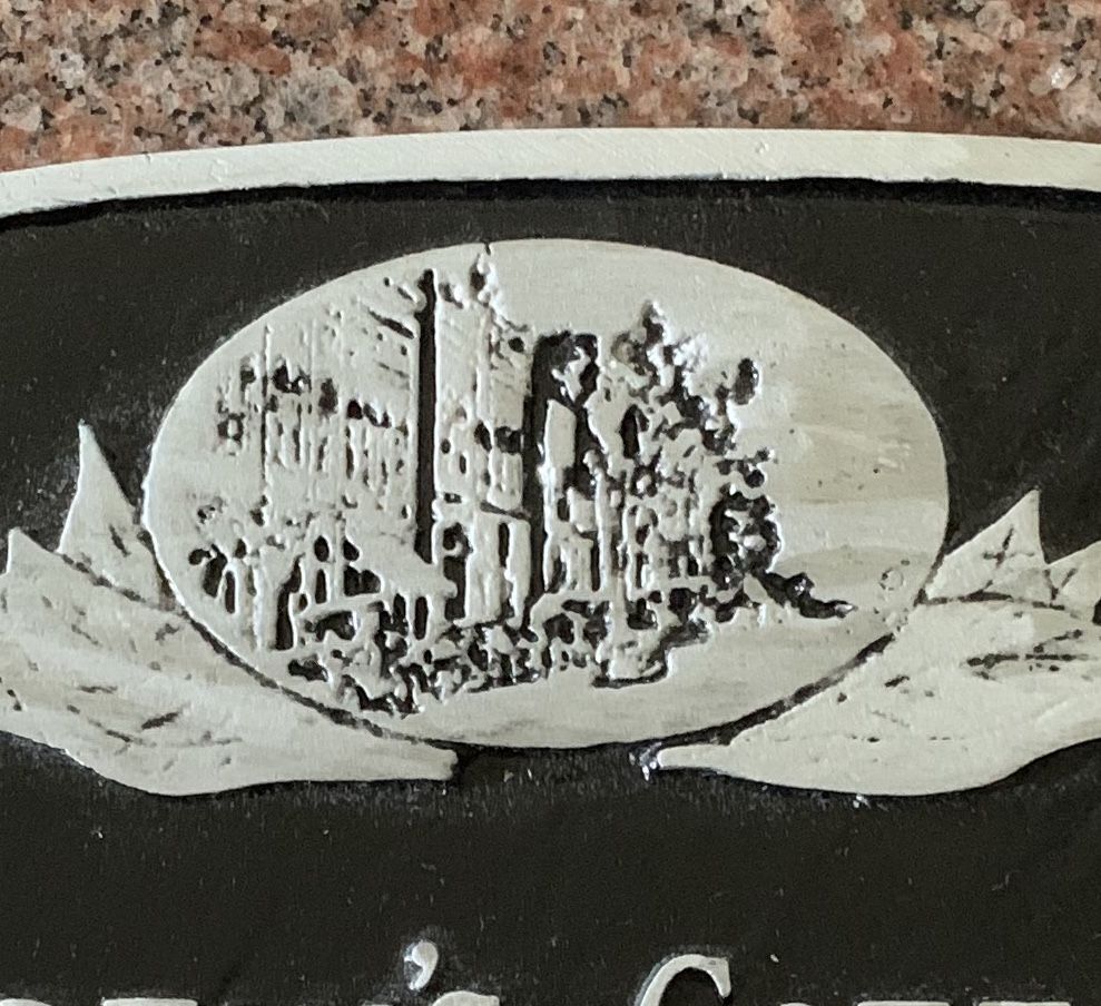 Custom Historical Plaque With Street Scene Image - Historic District or ...