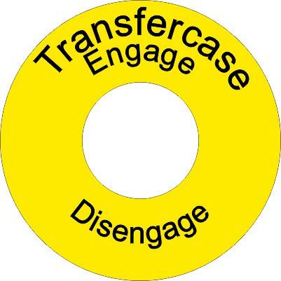 Custom Toggle Switch Name Plate Label