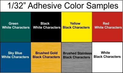 Custom Toggle Switch Name Plate Label