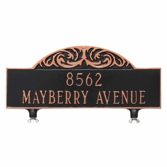2 Line Mailbox Address Sign - Double Sided Mailbox Topper House Number ...