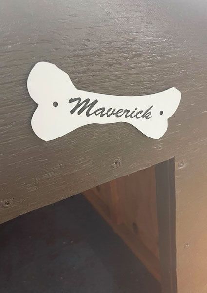 Dog Bone Sign with Dog's Name