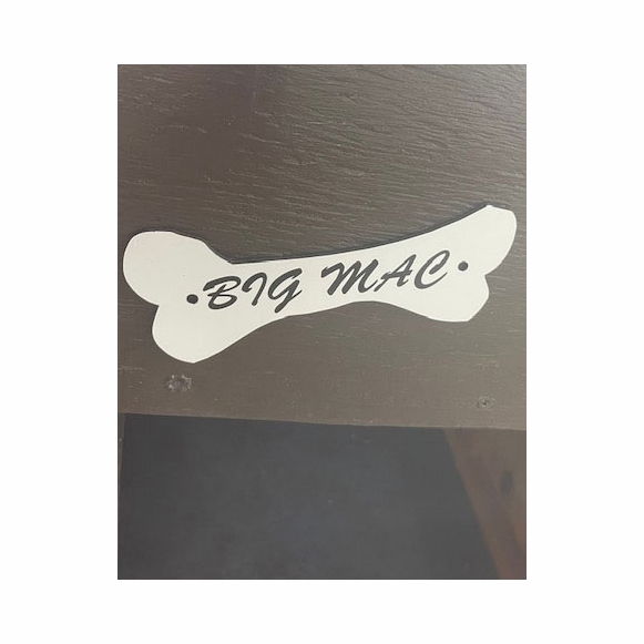 Dog Bone Sign with Dog's Name