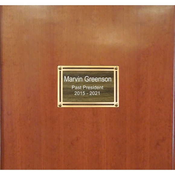 Cast Aluminum Plaque with Acrylic Sign Insert