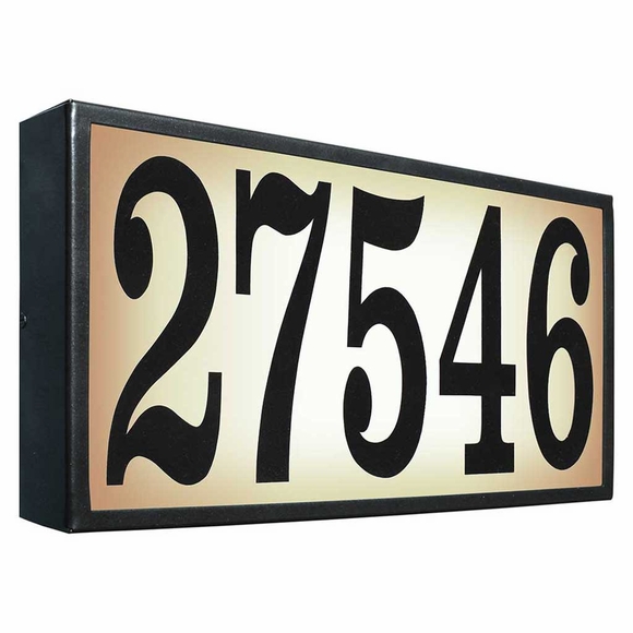 Large Lighted Address Plaque Low Voltage