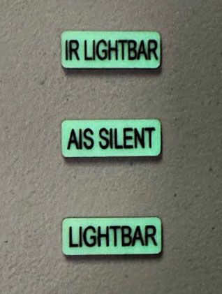 Glow In Dark Custom Light Switch Label, Small Luminescent Adhesive Sign ...