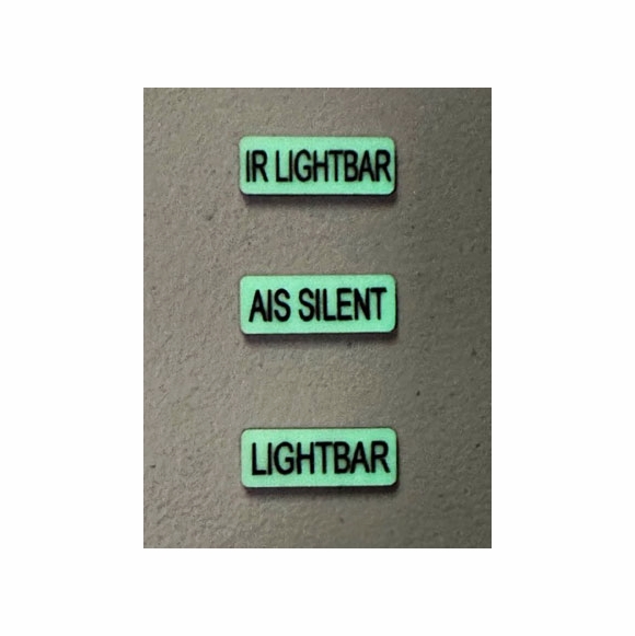Glow In Dark Custom Light Switch Label, Small Luminescent Adhesive Sign ...