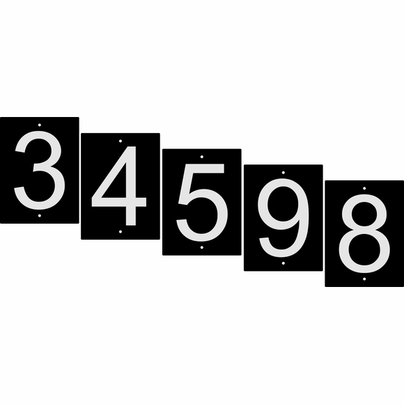 Reflective House Numbers or Letters, Heavy Duty