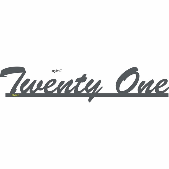 Individual Written House Number - Spelled Out Word Address Numbers In ...