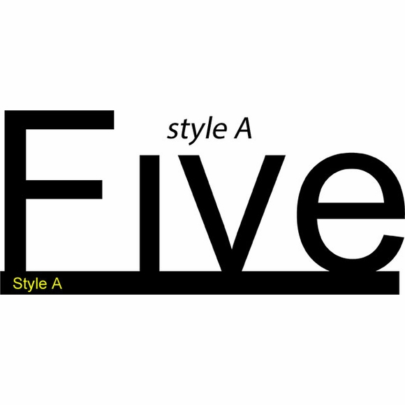 Individual Written House Number - Spelled Out Word Address Numbers In ...