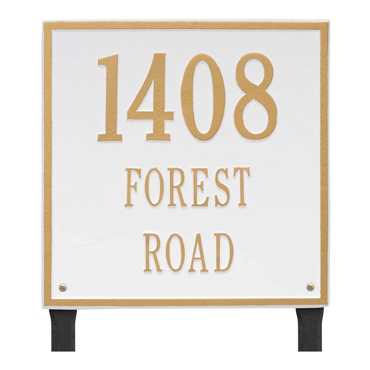 Large Square Address Plaque
