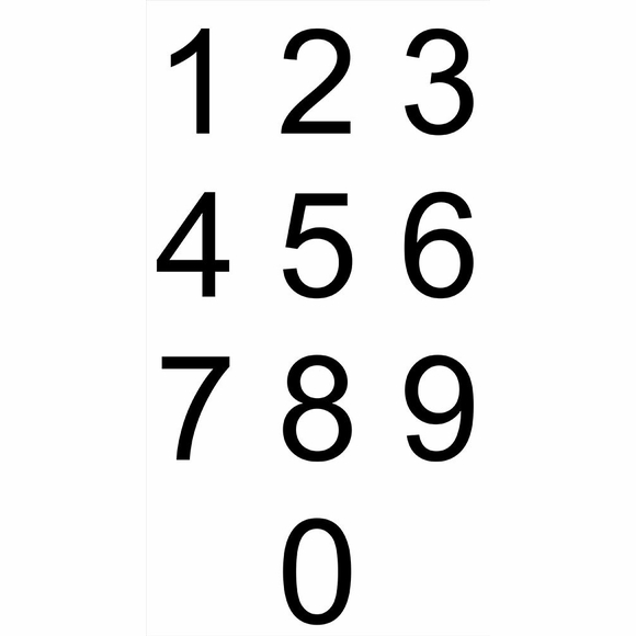 Large White House Numbers