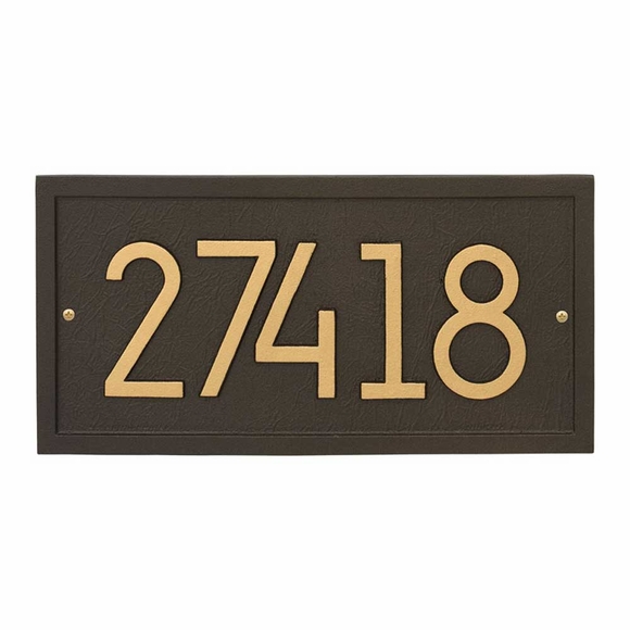 Modern Rectangle Address Plaque