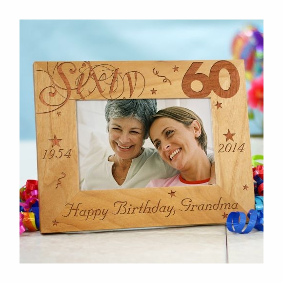 Personalized Engraved 60th Birthday Picture Frame
