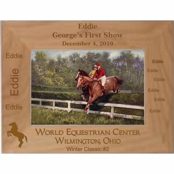 Personalized Horse Equestrian Competition Picture Frame