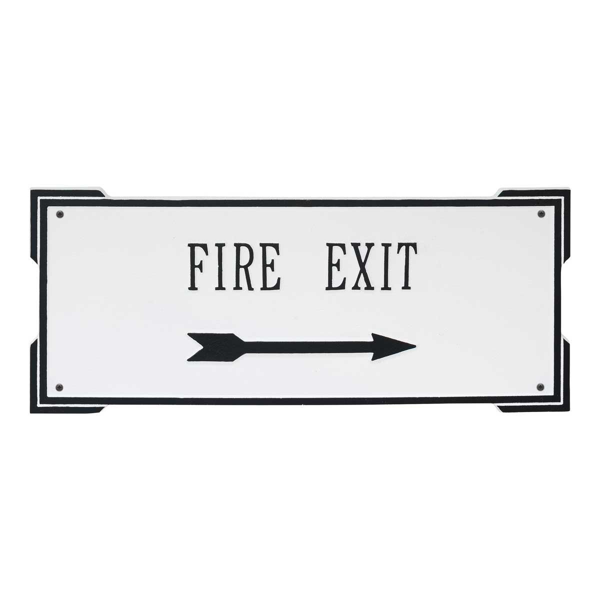 Large Custom Sign With Arrow - Fire Exit, Entrance, Elevator, Lobby ...