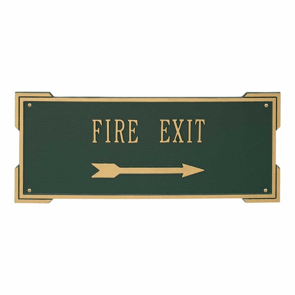 Large Custom Sign With Arrow - Fire Exit, Entrance, Elevator, Lobby ...
