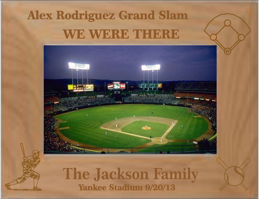 Personalized Baseball Picture Frame To Remember The Game - Custom Engraved