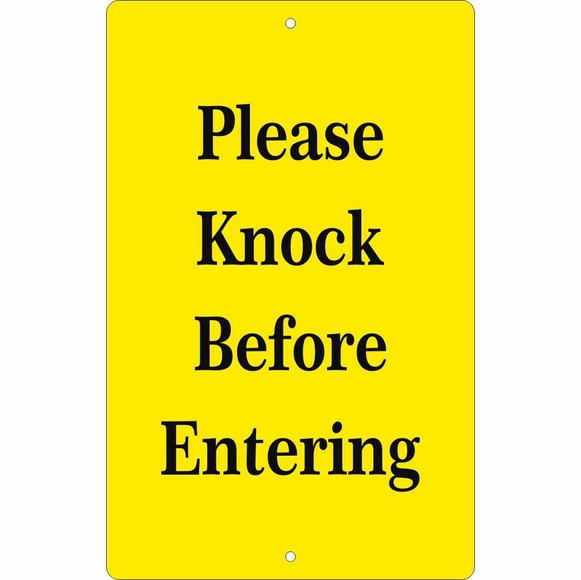 Custom Entryway Sign - Knock Before Entering, Ring Bell, Do Not Disturb ...