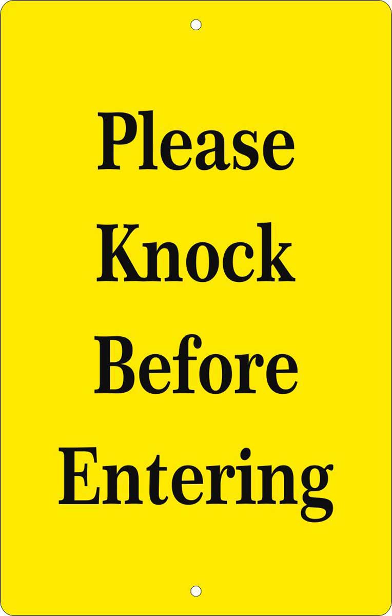 Custom Entryway Sign - Knock Before Entering, Ring Bell, Do Not Disturb ...