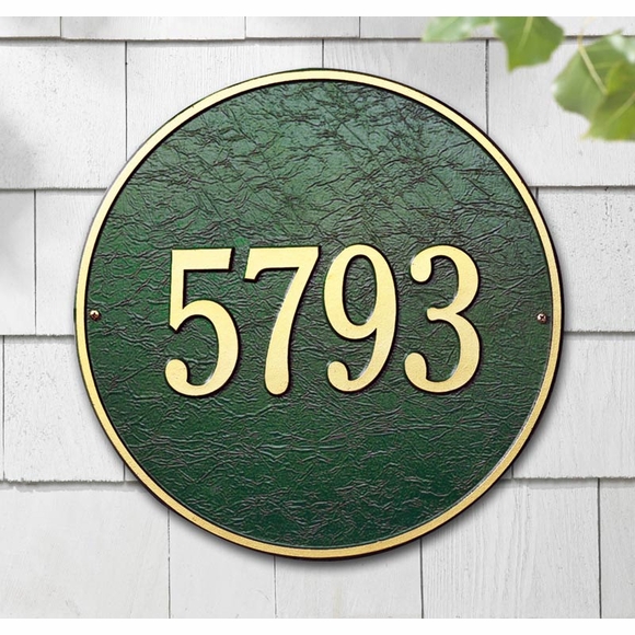 Round House Number Sign - Circular Address Plaque - Choose Your Size ...