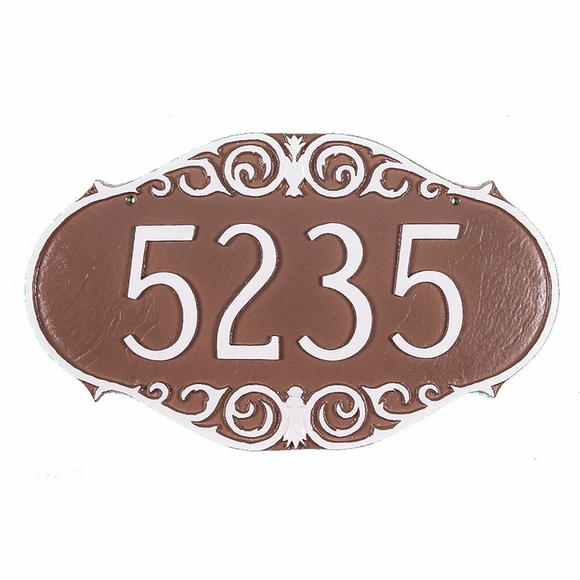 Victorian Address Plaque Displays Your House Number - For Wall or ...