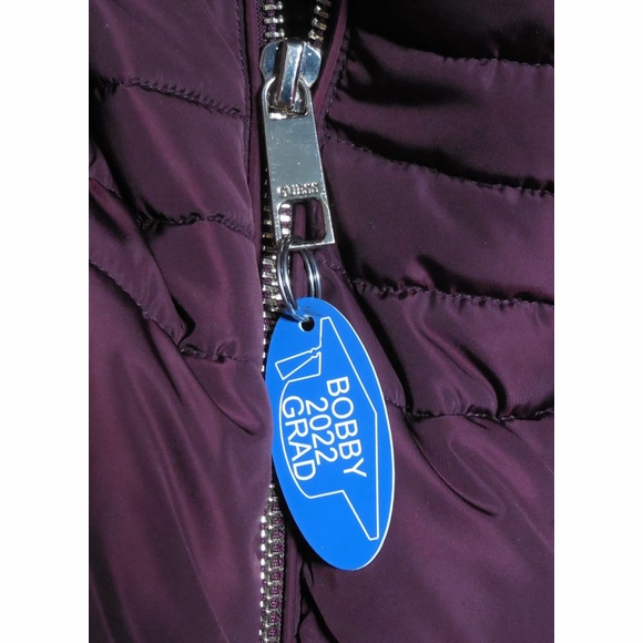 Personalized Graduation Gift Key Fob Ring or Zipper Pull