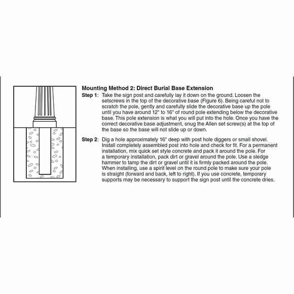 Sign Post System with Solar Lamp For Home, Office or Business
