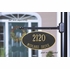 Two Sided Hanging Oval Address Sign