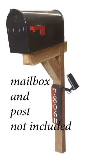 Vertical LED Lighted Address Sign for Wall, Post, or Mailbox - Choose ...