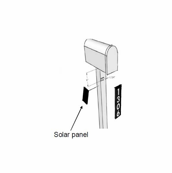 Vertical LED Lighted Address Sign for Wall, Post, or Mailbox - Choose ...