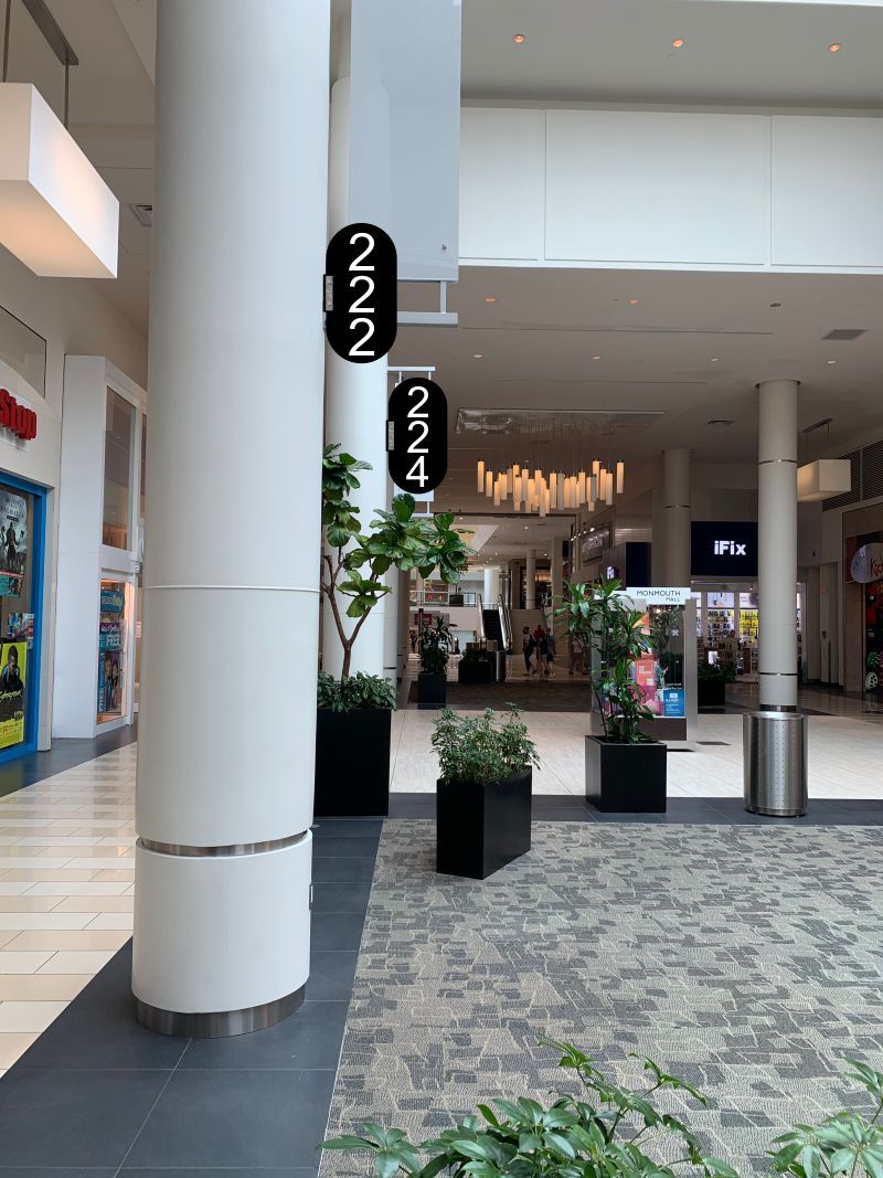 Vertical Sign, Two Sided - Hallway Corridor Plaque or House Number With ...