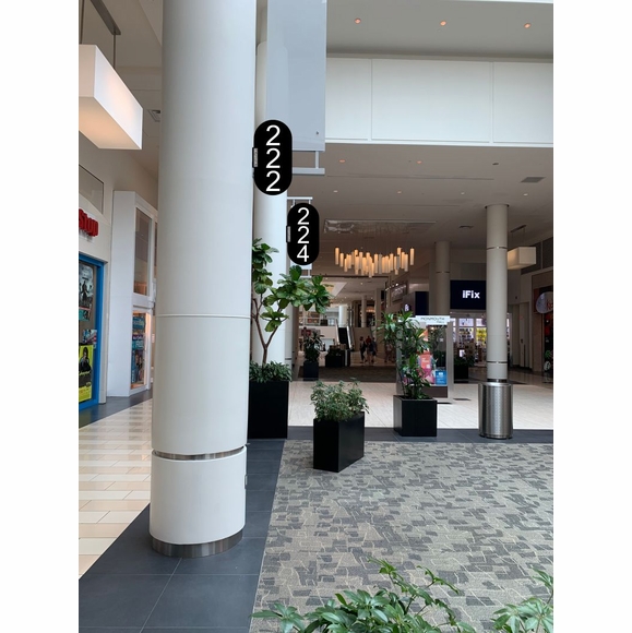 Vertical Sign, Two Sided - Hallway Corridor Plaque or House Number With ...