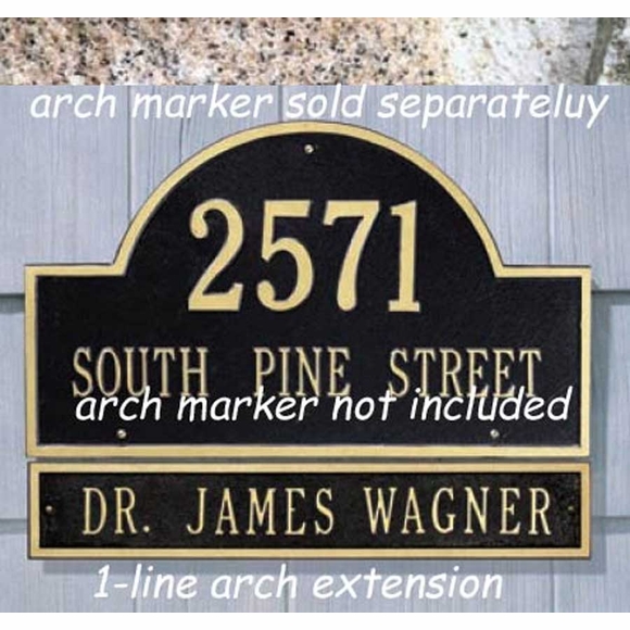 Custom Metal Name Sign To Go Underneath Address Plaque or Standalone ...