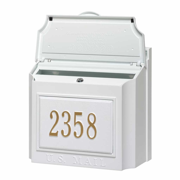 Locking Wall Mount Mailbox With House Address Number