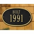Year BUILT Sign - Custom Metal Plaque