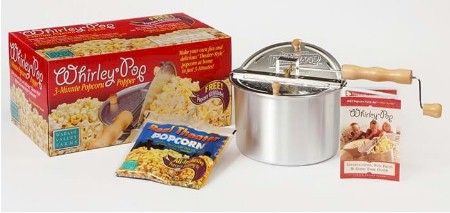 Whirley-Pop Stovetop Popcorn Popper Original Silver