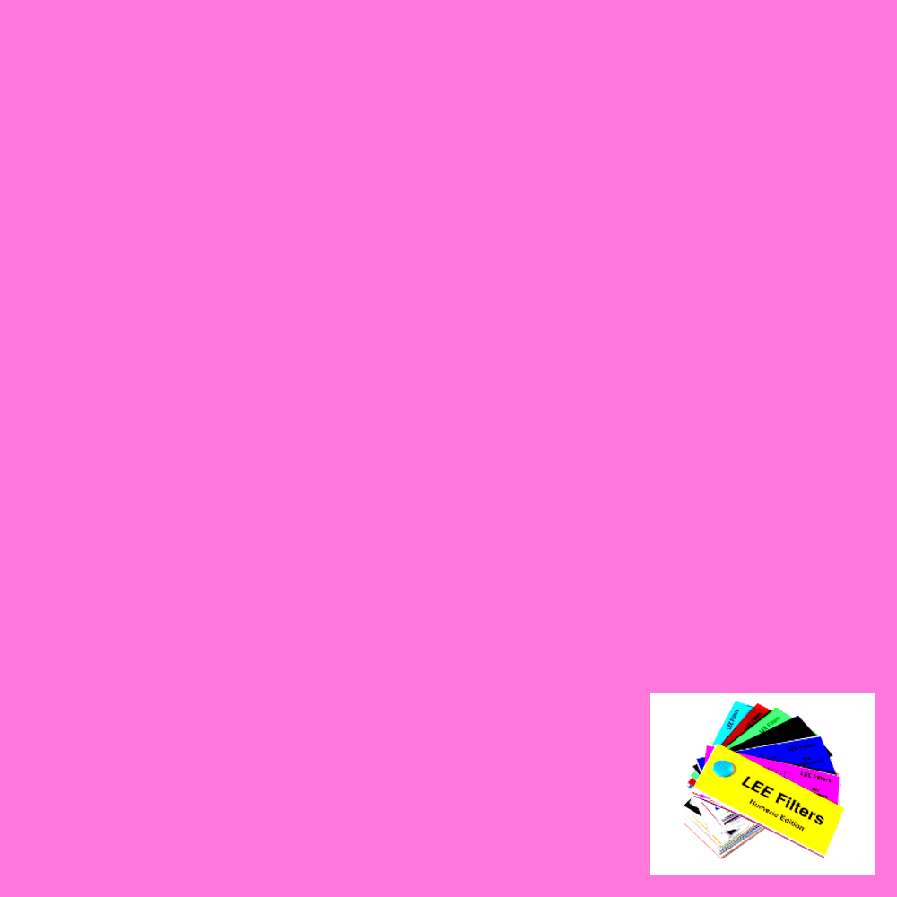 Lee 002 Rose Pink Lighting Gel Filter Sheet 21"x24" - Lee Gels Numeric ...