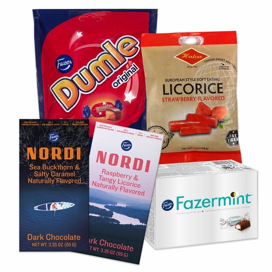 Finnish Five-Piece Candy Assortment - Made in Finland
