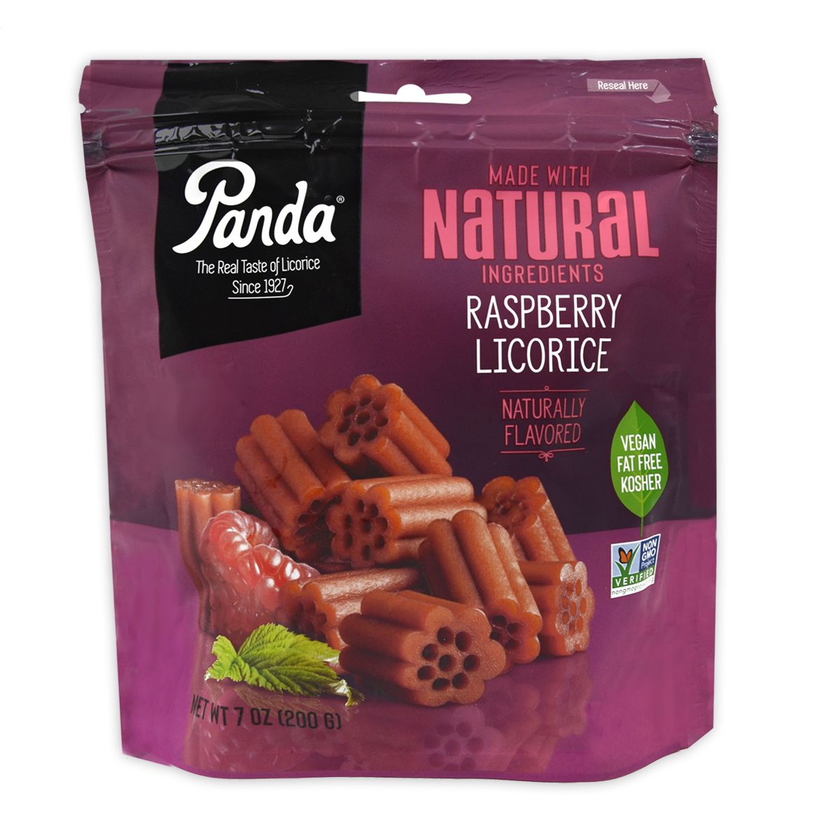 Panda Raspberry Licorice Bag - 7 oz - d