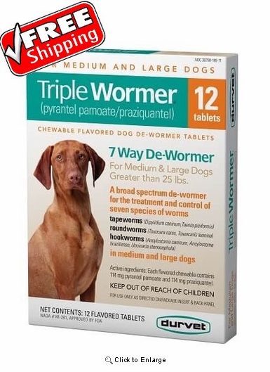 Triple Wormer for Medium & Large Dogs. | All Veterinary Supply