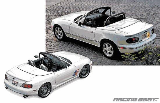 Racing Beat Streamline Mazda Miata Rear Deck Cover 1999-2005