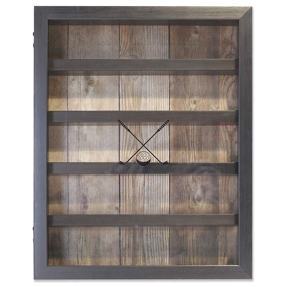 25 Golf Ball Shadow Box Display Case