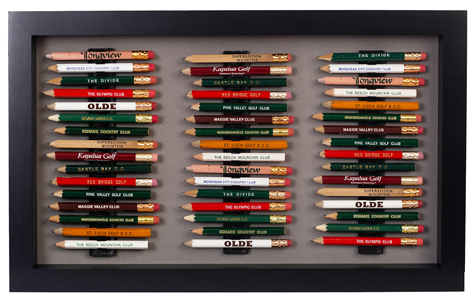 48 Golf Pencil Display Case - Black