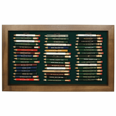 48 Golf Pencil Display Case - Walnut