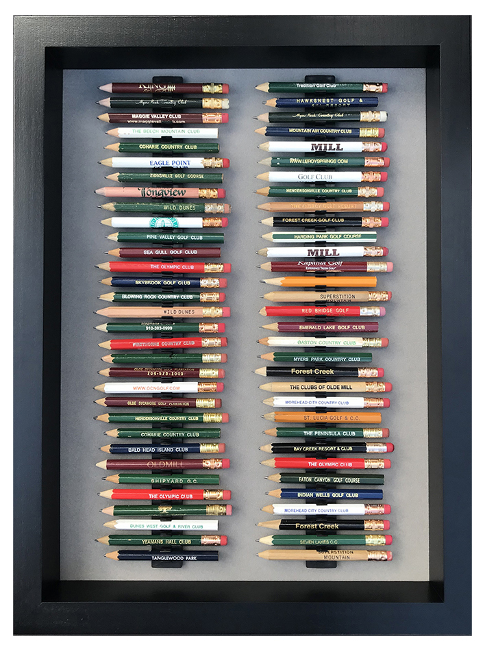 64 Golf Pencil Display Case - Black
