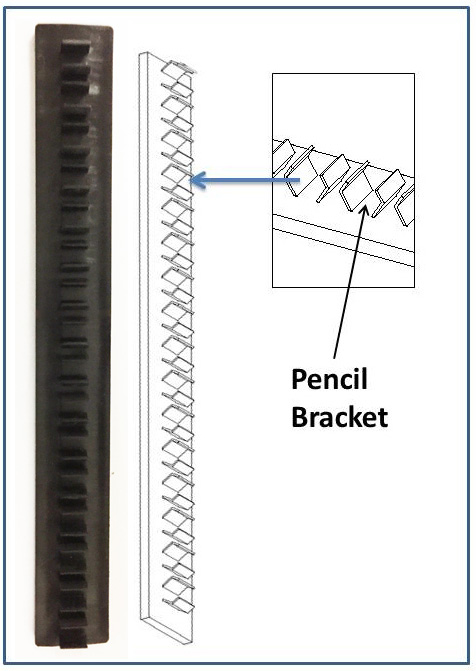 Pencil Strip Holders - Set of 4