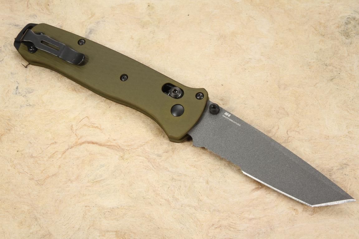 Benchmade Bailout 537SGY-1 Woodland Green - Serrated + Free Shipping