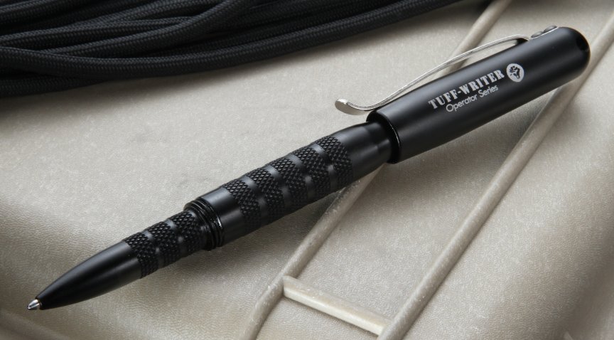 Tuff Writer Operator Series Midnight Black Tactical Pen