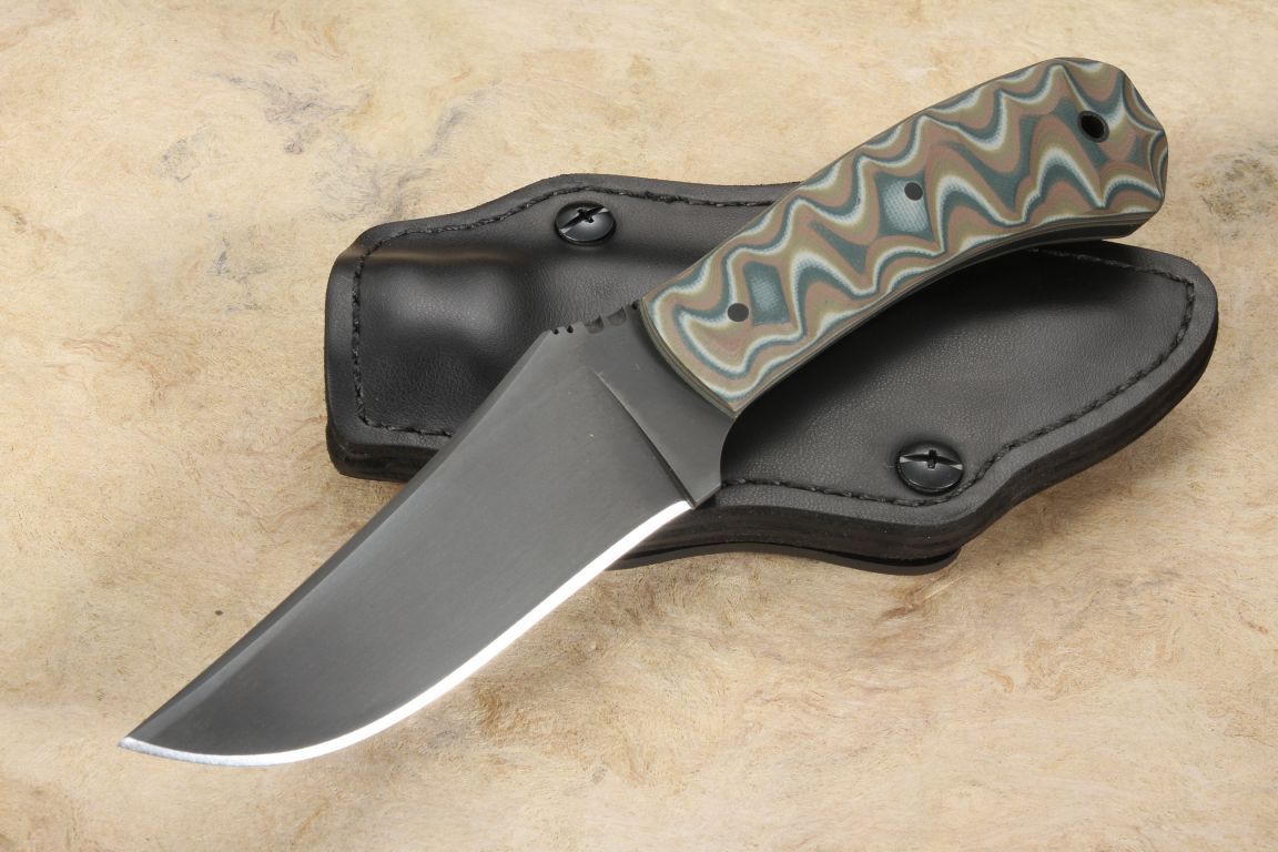Winkler Blue Ridge Hunter Knife Caswell & Black Micarta -In Stock