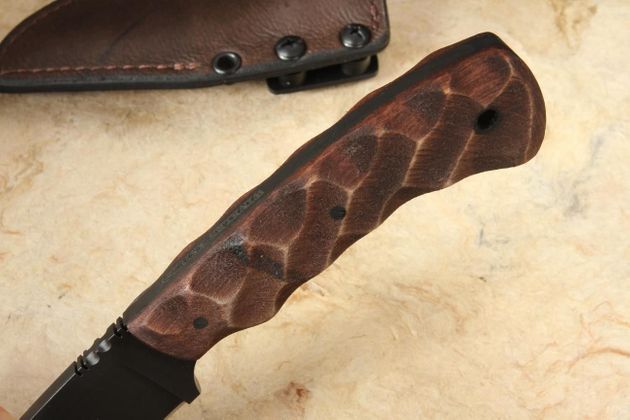 Winkler Huntsman Knife 7.5" Sculpted Maple/Caswell-Free Shipping